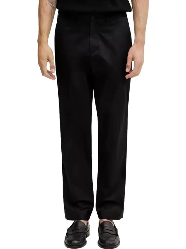 Fred Perry Logo Embroidered Trousers - Black