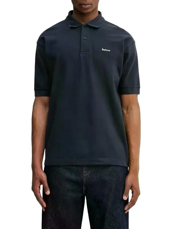 Barbour Hexham Logo-embroidered Polo Shirt - Blue