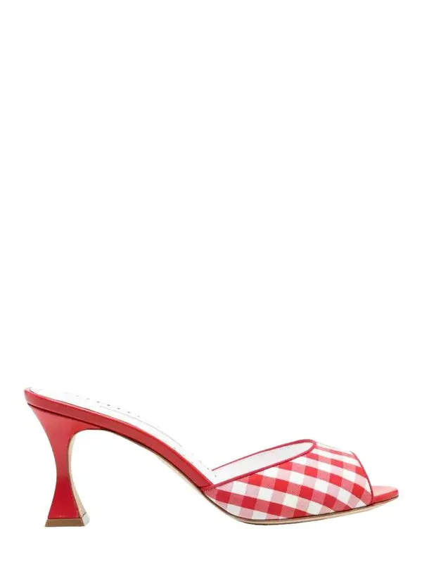 Manolo Blahnik Jadara Mules - Red