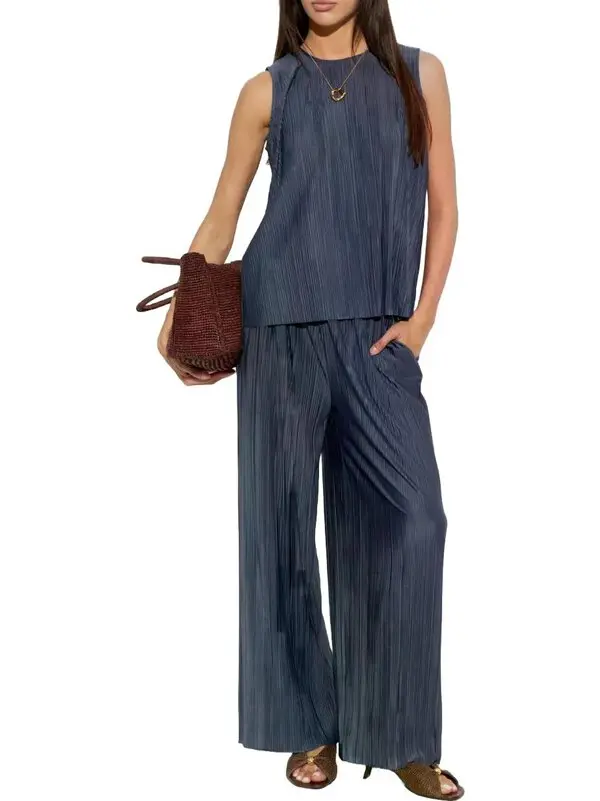 SAMSOE SAMSOE Palazzo Pants - Blue