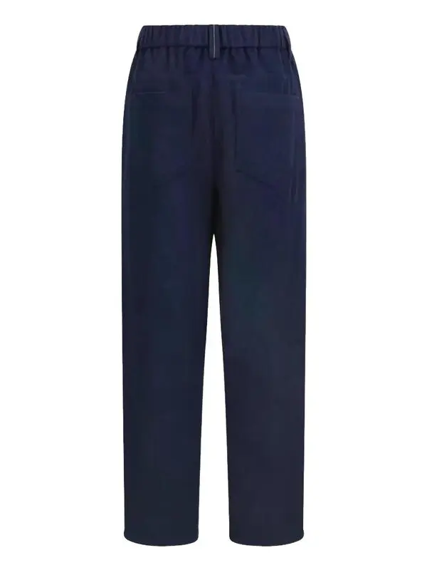 Brunello Cucinelli Wool Tailored Trousers - Blue