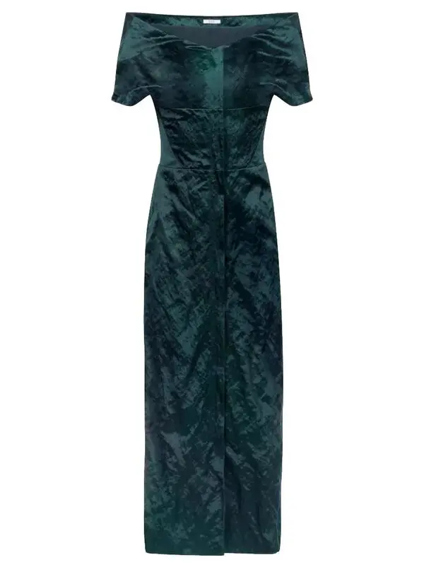 FFORME Kaley Crinkled-finish Dress - Green