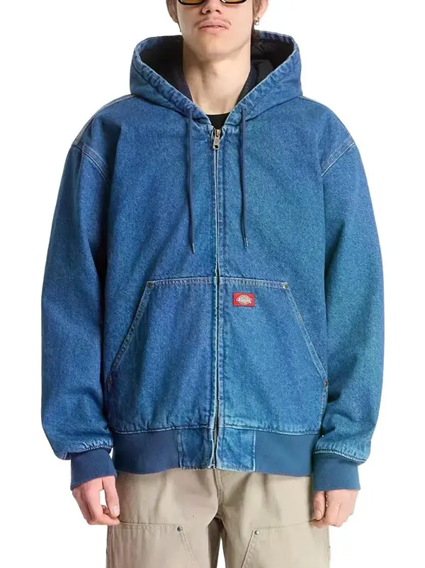 Dickies Hooded Denim Jacket - Blue