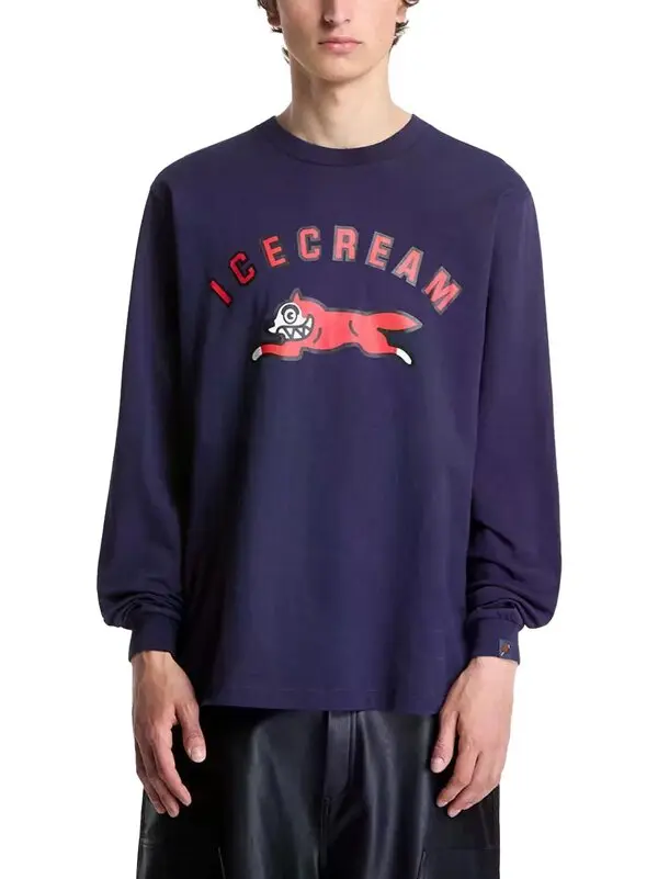 BILLIONAIRE BOYS CLUB - ICE CREAM Running Dog T-shirt - Blue