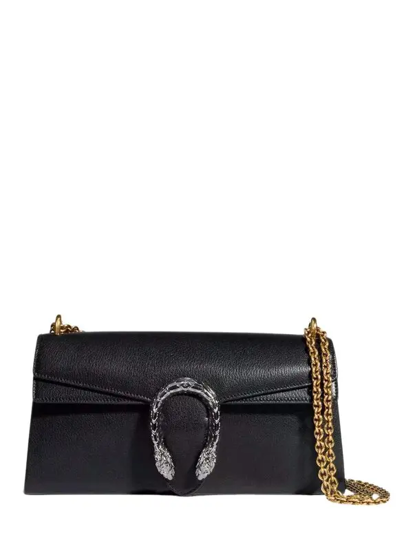 Gucci Dionysus Leather Shoulder Bag - Black
