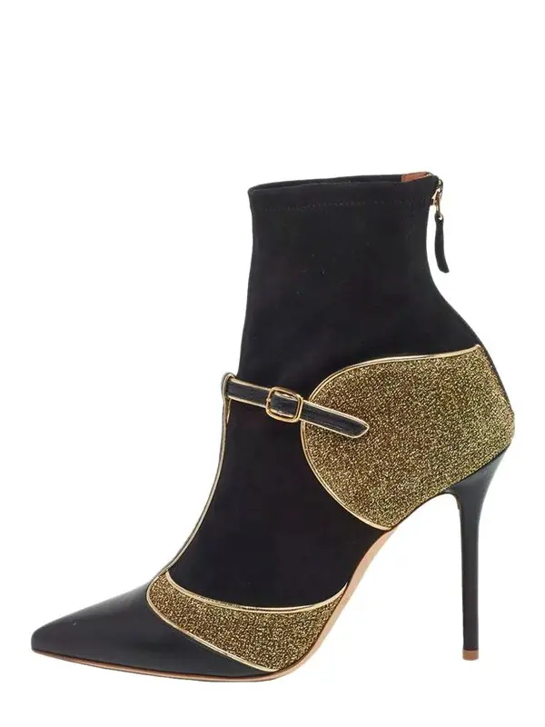 MALONE SOULIERS Sadif T-strap Ankle Boots - Black