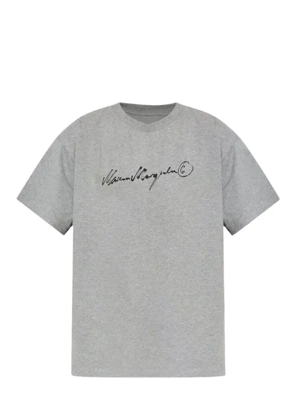 MAISON MARGIELA Logo-print T-shirt - Grey