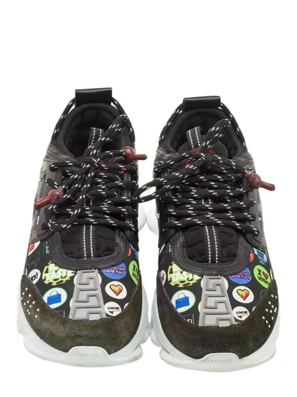 Versace Chain Reaction Sneakers - Black