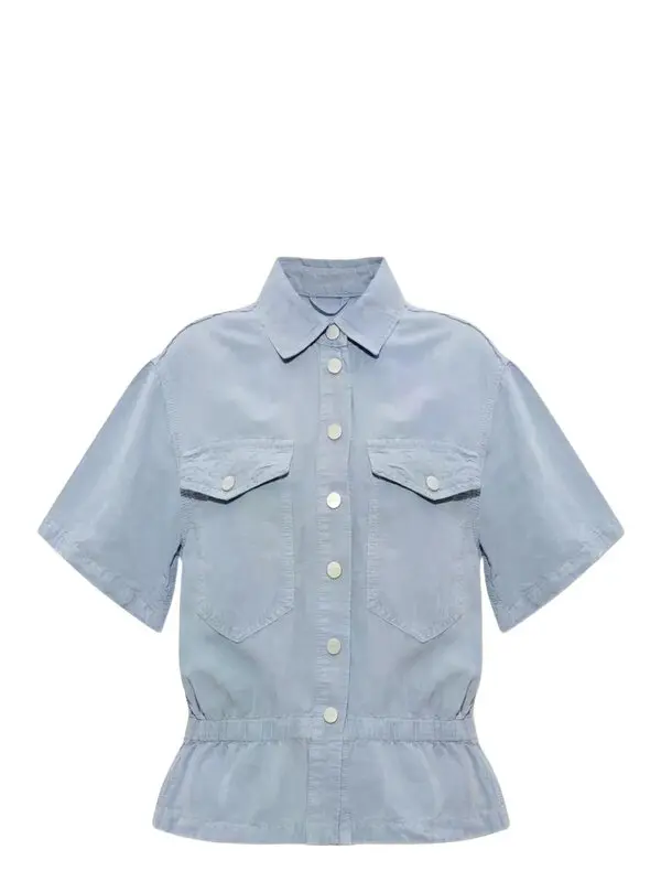 ALLSAINTS Elasticated Waist Short-sleeve Shirt - Blue