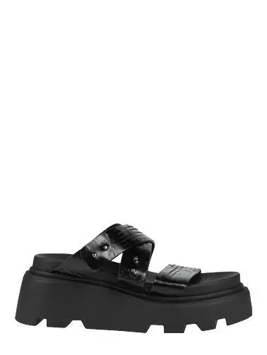 Premiata Leather Sandals With Lug Sole - Black