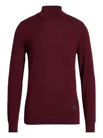 Iceberg Turtleneck Wool Pullover - Red
