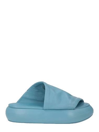 Marsèll Leather Flatform Sandals - Deep Teal