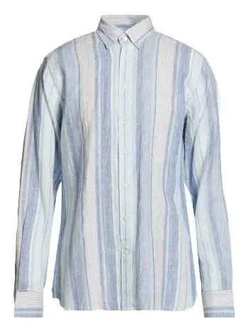 HACKETT Shirt Size Linen - Blue