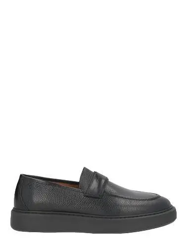 CERRUTI 1881 Pebbled Leather Loafers - Black