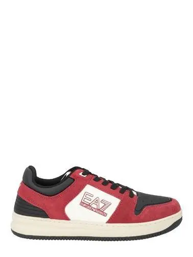 EA7 Low-top Suede Sneakers - Red