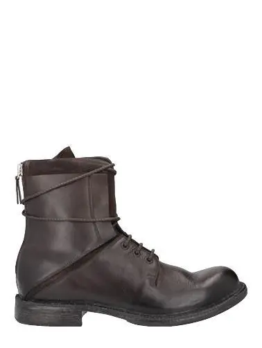 Moma Calfskin Lace-up Ankle Boots - Brown