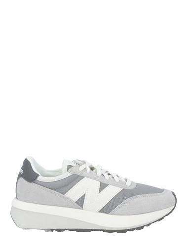 NEW BALANCE Light Leather & Textile Fiber Sneakers - Light Grey