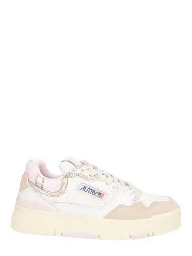 AUTRY Sneakers In Leather And Textile Fibers - White