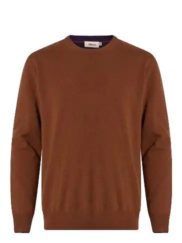 Altea Virgin Wool Crewneck Sweater - Brown