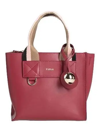 Furla Leather Tote Bag - Red