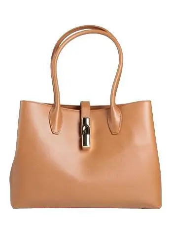 Furla Leather Tote Bag - Beige