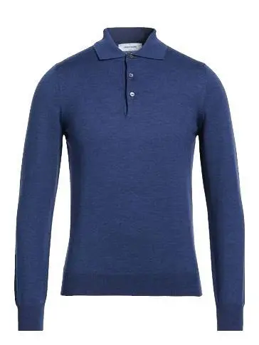 GRAN SASSO Virgin Wool Melange Knit Sweater - Blue