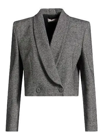 LARDINI Tweed Double-breasted Blazer - Grey