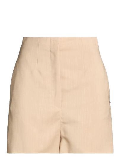 Sportmax Wool And Mohair Blend Shorts - Beige