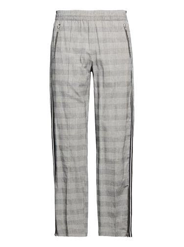 DEPARTMENT 5 Plaid Tapered Leg Stretch Trousers - Grey