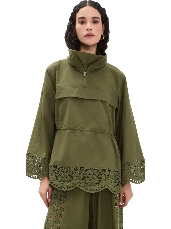Sea Vittoria Eyelet Jacket - Olive