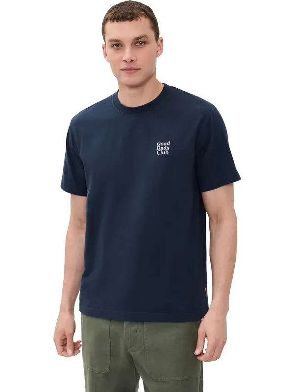 FAR AFIELD Gdc Embroidered T-shirt - Navy Iris