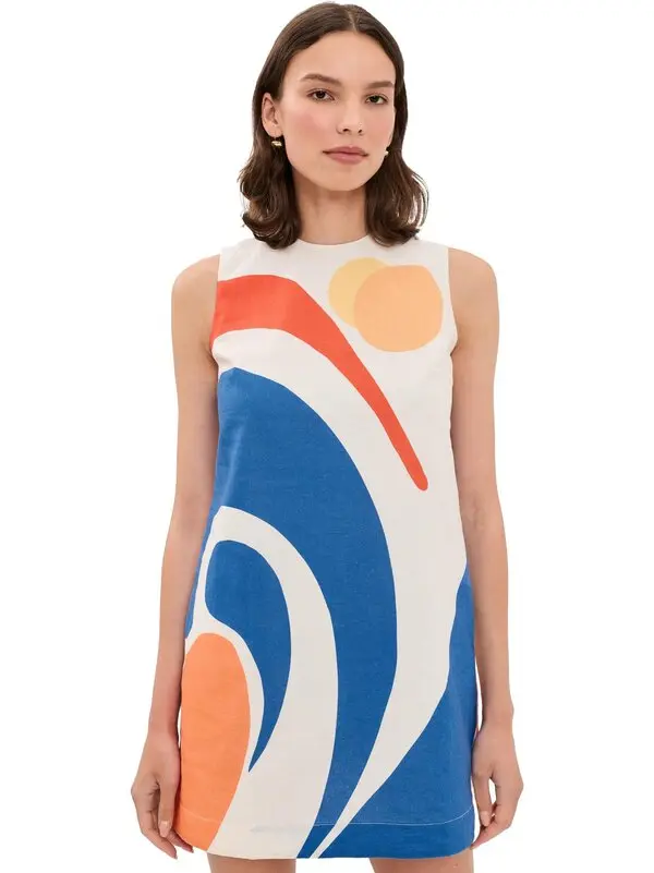 DE LORETA Mundo Dress - Olas