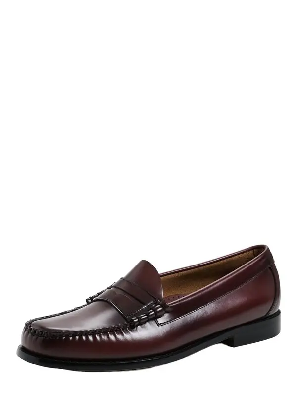 G.H. BASS & CO. Larson Weejuns Leather Loafers - Wine