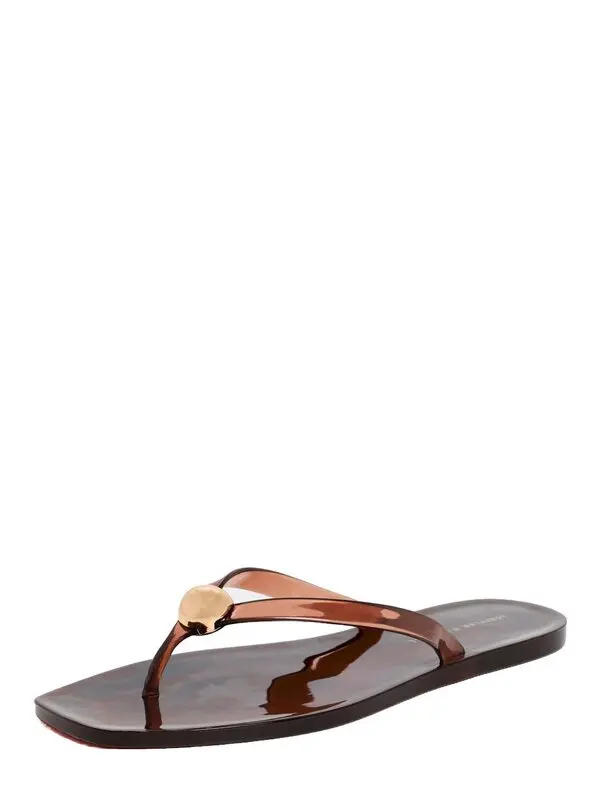 LOEFFLER RANDALL Jovie Jelly Flip Flops - Brown