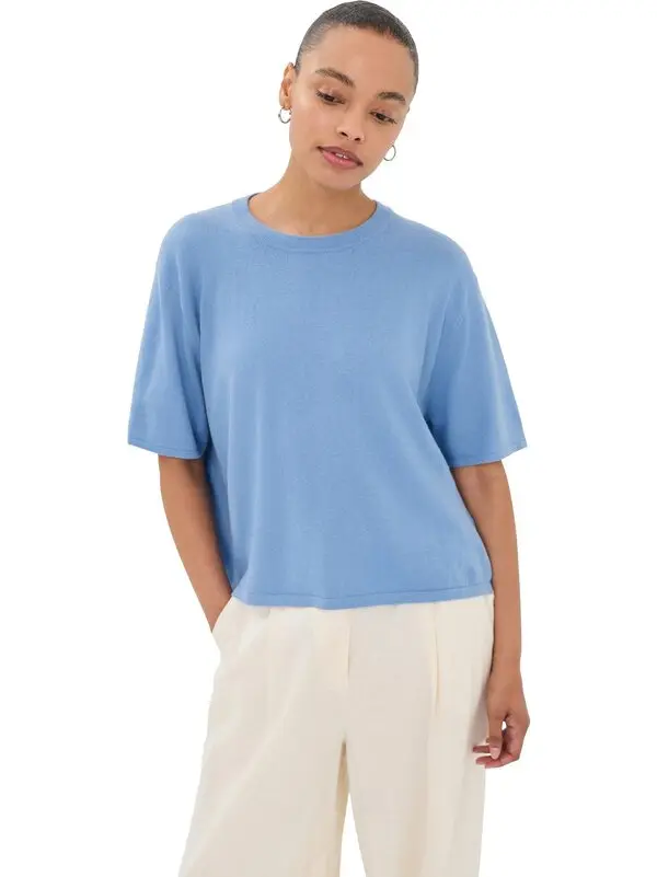 LISA YANG Rubie T-shirt - Soft Sky