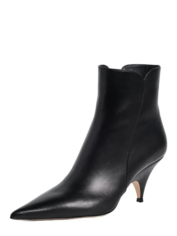 GIANVITO ROSSI Calfskin Glove Boots - Black