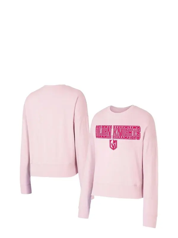 CONCEPTS SPORT Vegas Golden Knights Tonal Pullover Sweatshirt - Pink