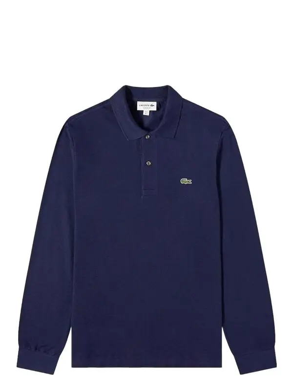 Lacoste Logo-patch Cotton Polo Shirt - Blue