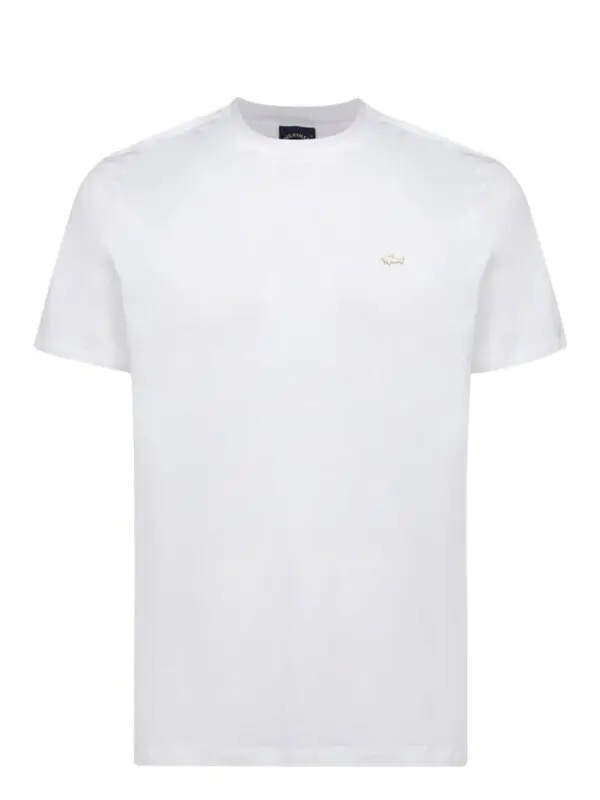 Paul & Shark Logo Printed Crewneck T-shirt - White