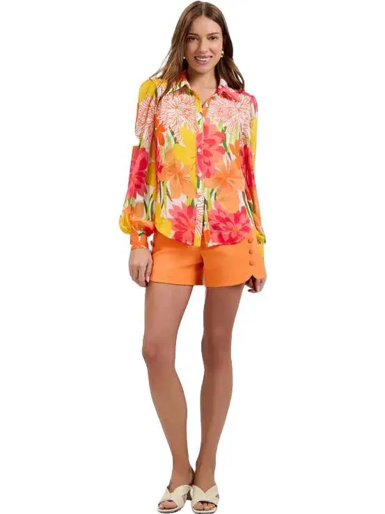 Trina Turk Monte Balloon Sleeve Top - Como