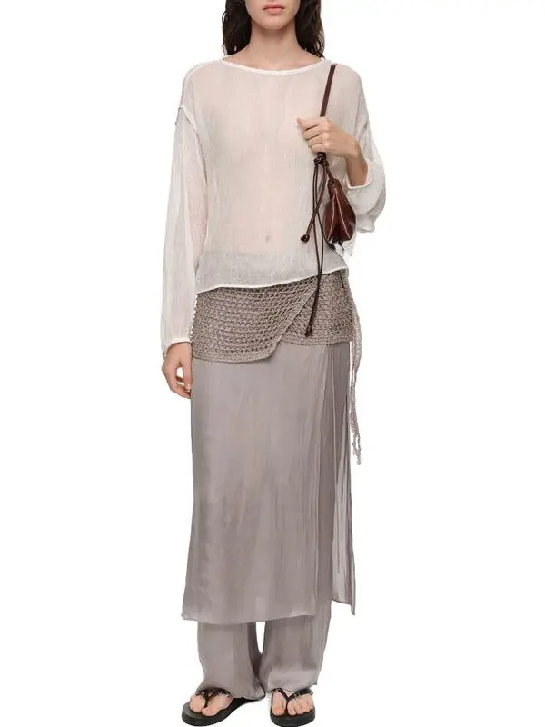 Bimba Y Lola Fluid Ankle-length Skort - Silver