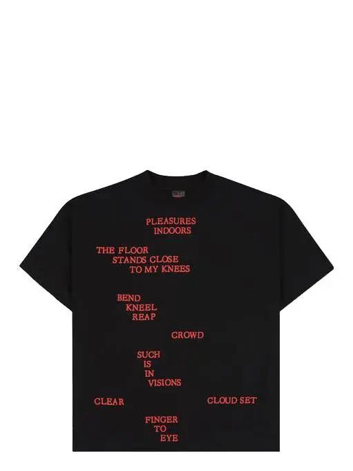PLEASURES Indoors Graphic T-shirt - Black