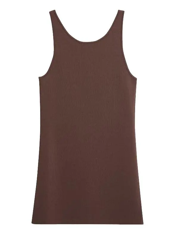 TOTEME Classic Compact Knit Tank - Walnut