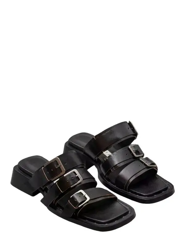 MIISTA Lordette Leather Sandals - Black