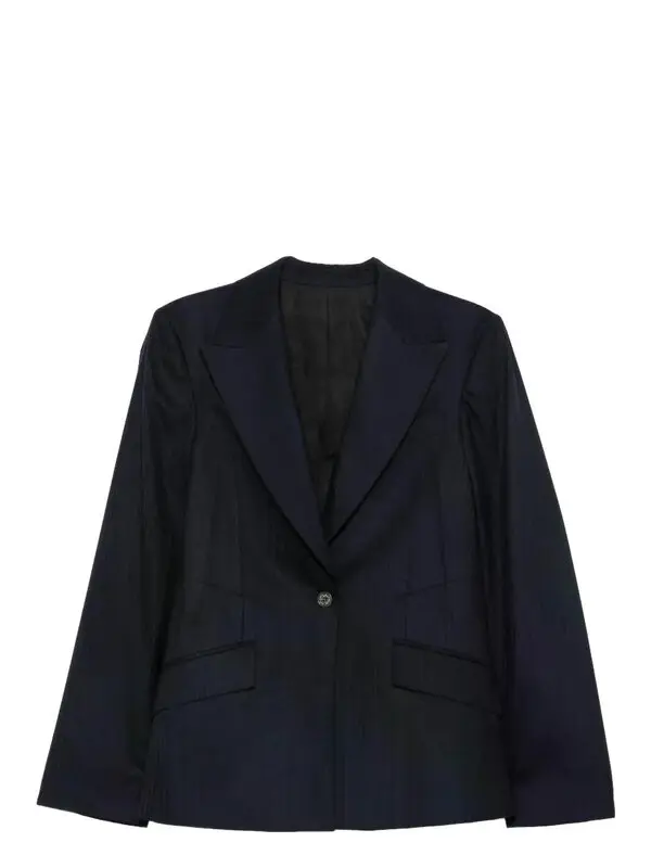 KIKO KOSTADINOV Single-breasted Pinstripe Blazer - Blue