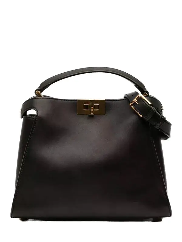 Fendi Peekaboo Iconic Essentially Satchel - Black