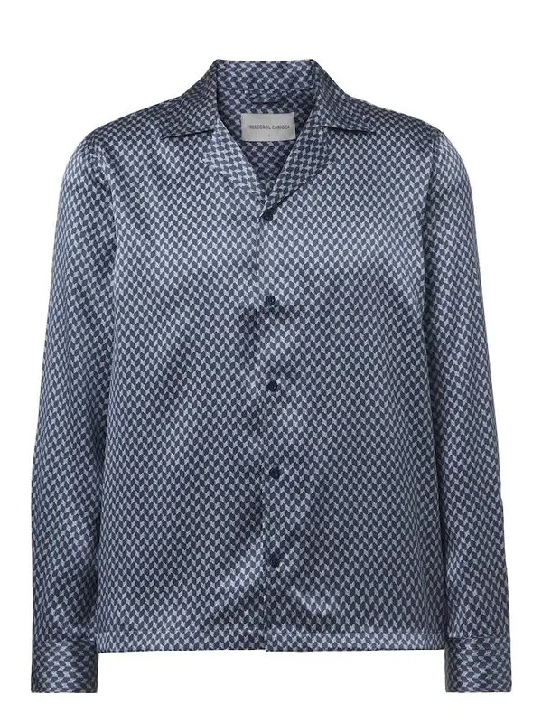 Frescobol Carioca Safra Silk Shirt - Blue
