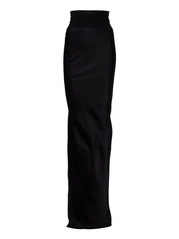 Rick Owens Draped Maxi Skirt - Black