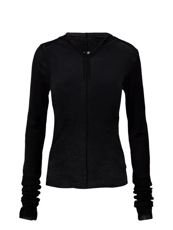 Rick Owens Cotton Jersey Top - Black