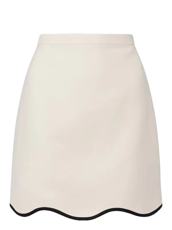 Valentino Garavani Crepe Couture Miniskirt - White